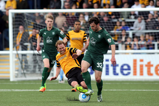 Stuart Lewis Maidstone United Tackles Tranmeres Editorial Stock Photo ...