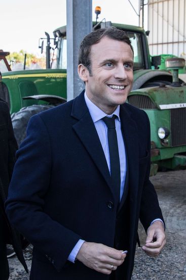 Emmanuel Macron Visiting Farm Editorial Stock Photo - Stock Image ...