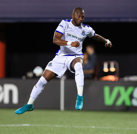 Fc Edmonton Midfielder Sainey Nyassi 14 Editorial Stock Photo - Stock ...