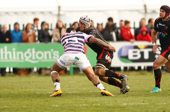 Ollie Griffiths Dragons Tackled By Rey Editorial Stock Photo - Stock ...