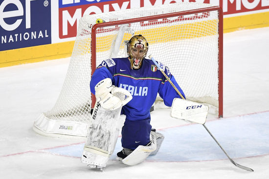 Italys Goalie Frederic Cloutier Reacts End Editorial Stock Photo ...