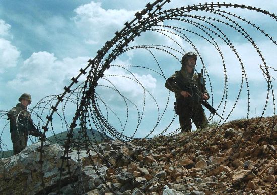 Tetovo Macedonia Two German Soldiers Guards Editorial Stock Photo ...