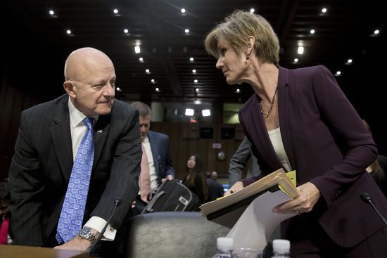 Sally Yates James Clapper Editorial Stock Photo - Stock Image ...