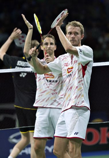Mathias Boe Carsten Mogensen Denmark Action Editorial Stock Photo ...