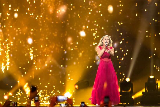 Anja Denmark Performs Her Song Where Editorial Stock Photo - Stock ...