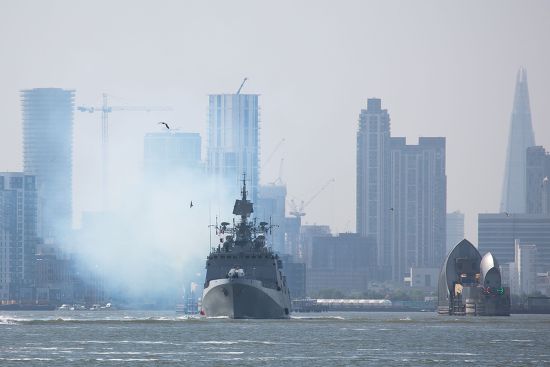 Indian Navys Stealth Frigate Ins Tarkash Editorial Stock Photo - Stock ...