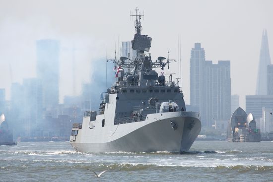 Indian Navys Stealth Frigate Ins Tarkash Editorial Stock Photo - Stock ...
