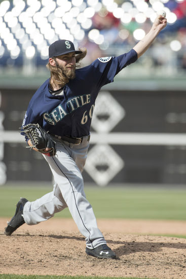 Seattle Mariners Relief Pitcher Dillon Overton Editorial Stock Photo ...