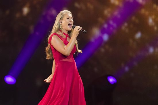 Anja Denmark Performs Her Song Where Editorial Stock Photo - Stock ...