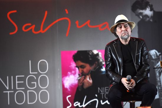 Singer Joaquin Sabina Attends Press Conference Editorial Stock Photo ...