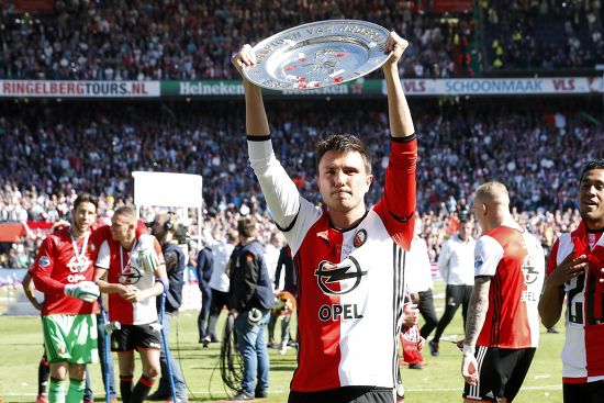 Steven Berghuis Feyenoord Trophy Editorial Stock Photo - Stock Image ...