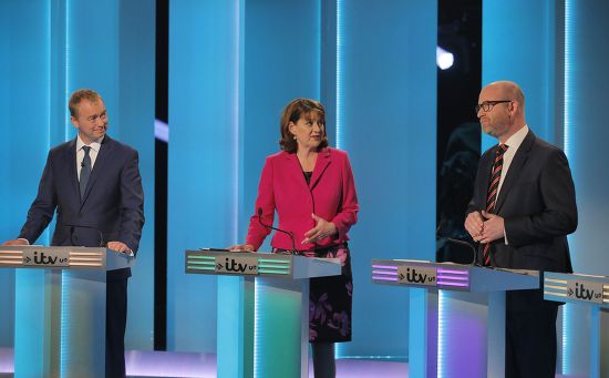 Tim Farron Leanne Wood Paul Nuttall Editorial Stock Photo - Stock Image ...