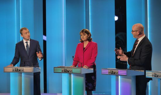 Tim Farron Leanne Wood Paul Nuttall Editorial Stock Photo - Stock Image ...