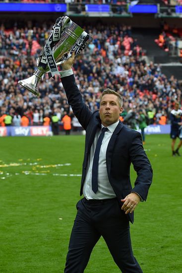 Millwall Manager Neil Harris Celebrates Trophy Editorial Stock Photo ...