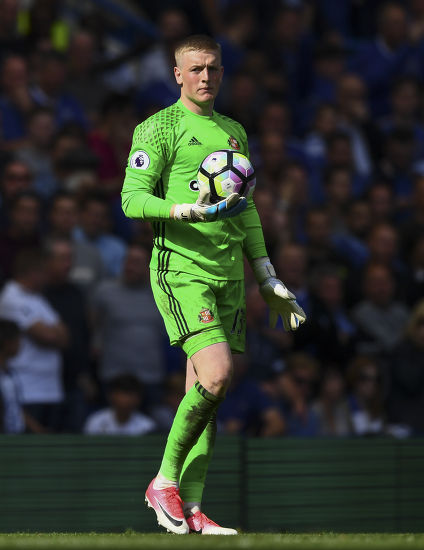 Goalkeeper Jordan Pickford Sunderland During Premier Editorial Stock ...