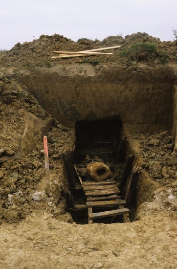 Archaeological Excavation Wwi Trench Showing Original Editorial Stock ...