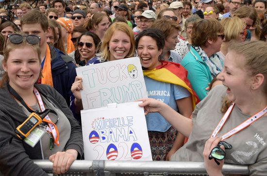 Women Hold Signs Reading Tuck Frump Editorial Stock Photo - Stock Image ...