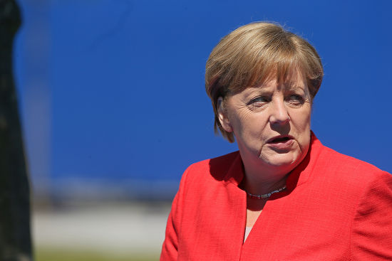 German Chancellor Angela Merkel Arrives Nato Editorial Stock Photo ...
