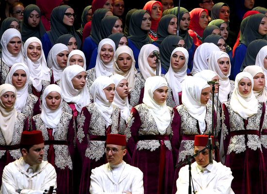 Bosnian Muslims Perform Concert Sarajevo Bosnia Editorial Stock Photo ...