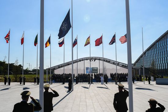 Exterior New Nato Headquarters During Handover Editorial Stock Photo ...