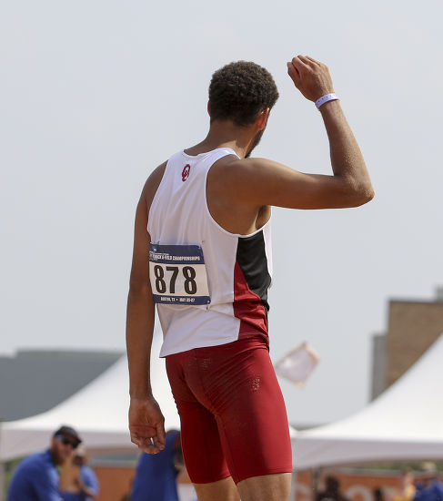 Oklahomas Hayden Mcclain Celebrates After His Editorial Stock Photo ...