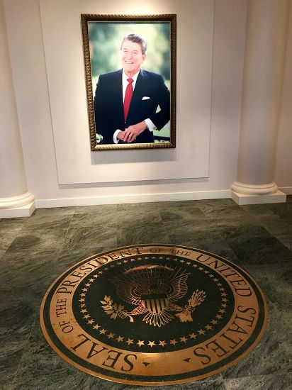 Ronald Reagan Presidential Library Exhibit Editorial Stock Photo ...