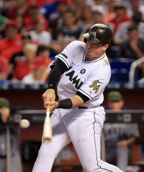 Miami Marlins First Baseman Justin Bour Editorial Stock Photo - Stock ...