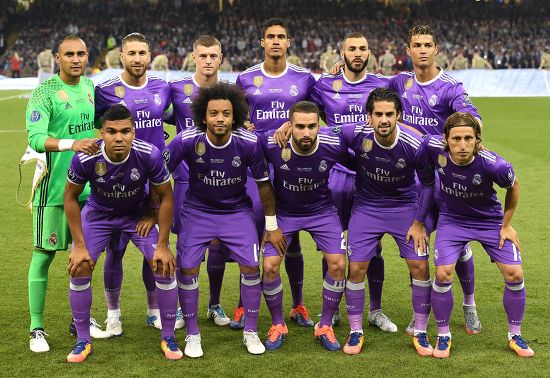 Real Madrids Starting Eleven Poses Prior Editorial Stock Photo - Stock ...