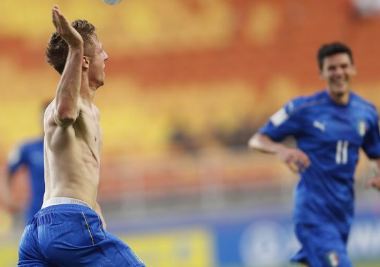 Luca Vido Italy Celebrates After Scoring Editorial Stock Photo - Stock ...