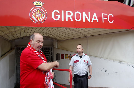Girona Fc Fan On Stadium Before Editorial Stock Photo - Stock Image ...