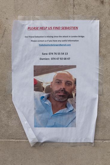 Poster Asking Help Find Sebastien Belanger Editorial Stock Photo ...