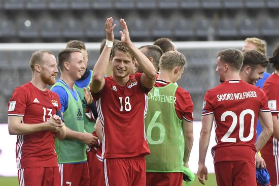 Nicolas Hasler Liechtenstein Celebrate Goal By Editorial Stock Photo ...