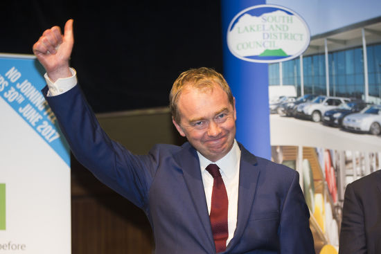 Tim Farron Has Held On His Editorial Stock Photo - Stock Image ...