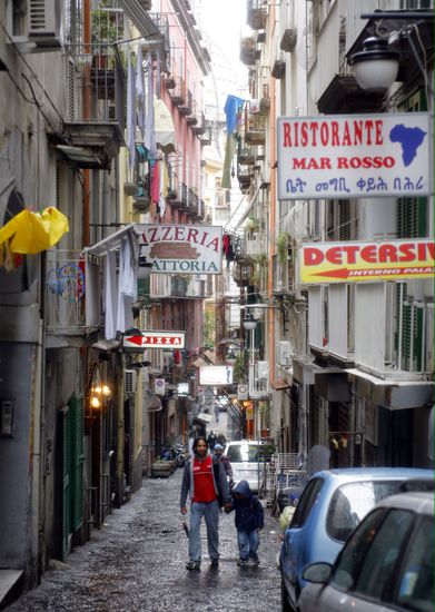 Narrow Alleys Naples Editorial Stock Photo - Stock Image | Shutterstock