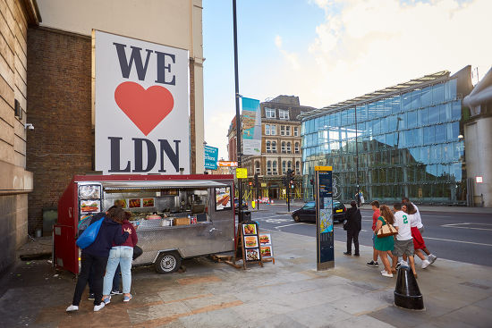 Large We Heart Ldn Sign Opposite Editorial Stock Photo - Stock Image ...