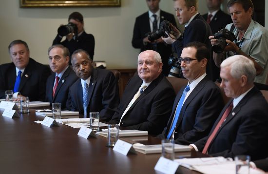 Left Right Mike Pompeo Cia Director Editorial Stock Photo - Stock Image ...