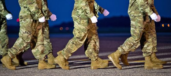 Members Old Guard March During Dignified Editorial Stock Photo - Stock ...
