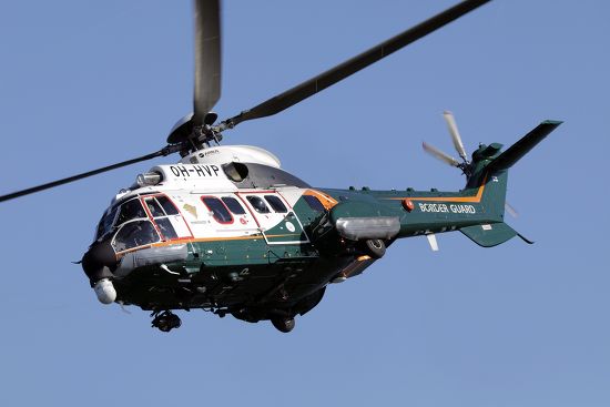 Finnish Frontier Guards Super Puma Helicopter Editorial Stock Photo ...