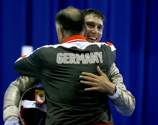 Germanys Max Hartung Celebrates After Defeating Editorial Stock Photo ...