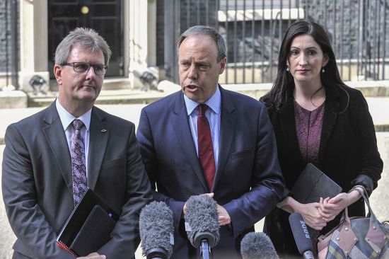 Sir Jeffrey Donaldson Nigel Dodds Deputy Editorial Stock Photo - Stock ...