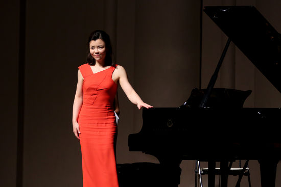 Pianist Sa Chen Performs Her Solo Editorial Stock Photo - Stock Image ...