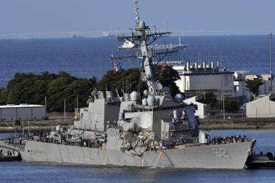 Us Navy Destroyer Uss Fitzgerald Returns Editorial Stock Photo - Stock ...