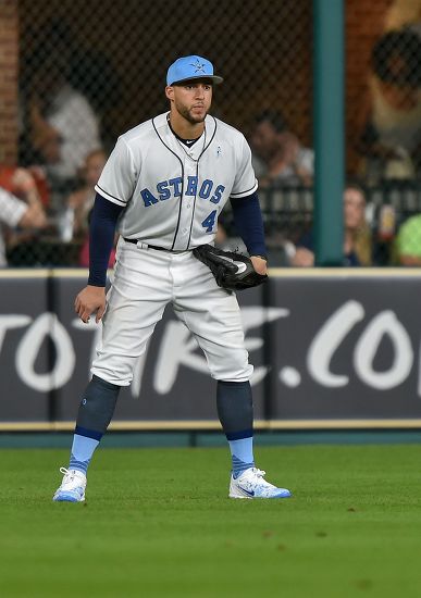 Houston Astros Center Fielder George Springer Editorial Stock Photo ...
