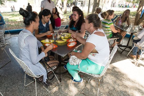 People Eat Ice Cream Coppelia Park Editorial Stock Photo - Stock Image ...