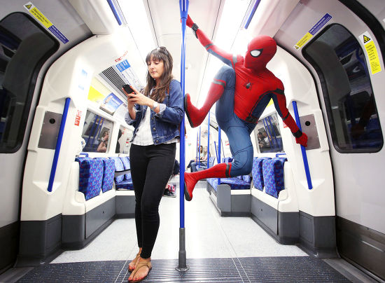 Stunt Double Chris Silcox Wears Spidey Editorial Stock Photo - Stock ...