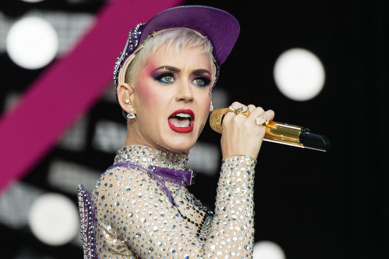 Katy Perry Performing On Pyramid Stage Editorial Stock Photo - Stock ...