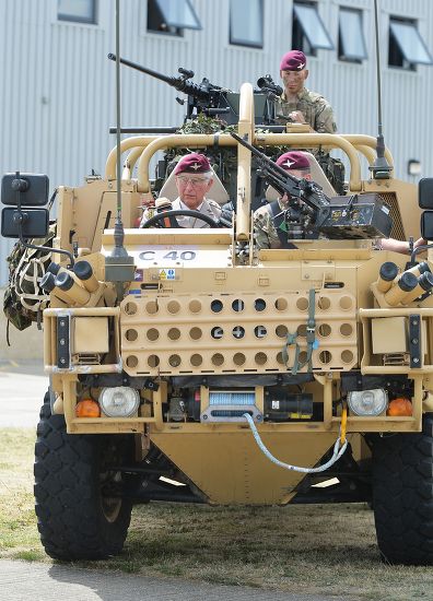 Prince Charles Driving Jackal Armoured Vehicle Editorial Stock Photo ...