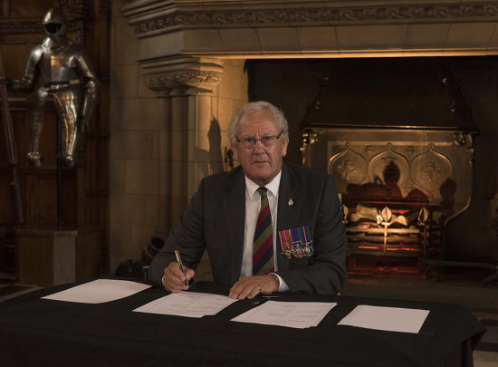 Colonel Martin Gibson Chairman Veterans Scotland Editorial Stock Photo ...