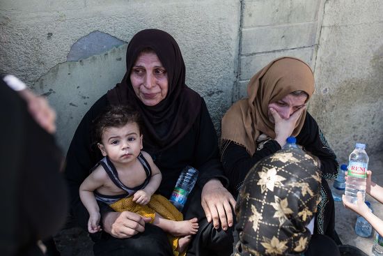 Civilians Who Fled Fighting Old City Editorial Stock Photo Stock