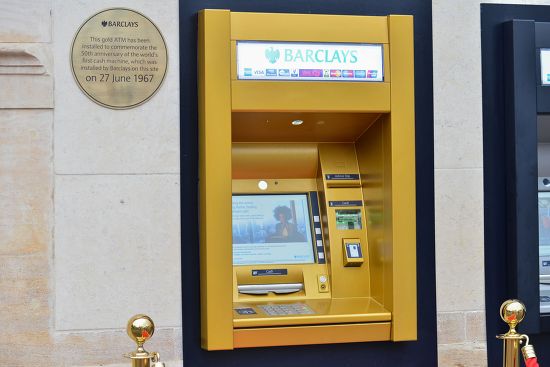 50th Anniversary Worlds First Atm Machine Editorial Stock Photo - Stock ...